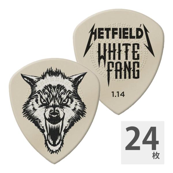 JIM DUNLOP PH122 1.14mm Hetfield'S White Fang Custom Flow Pick ギターピック×24枚。JIM DUNLOP PH122 1.14mm Hetfield'S White Fang ...
