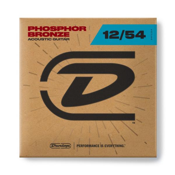 JIM DUNLOP PHOSPHOR BRONZE DAP1254 light アコースティックギター弦×3セット。Dunlop弦はカリフォルニアで製造され、いまや、USAの多くのミュージシャンに評価され、演奏されています。PHOSPHO...
