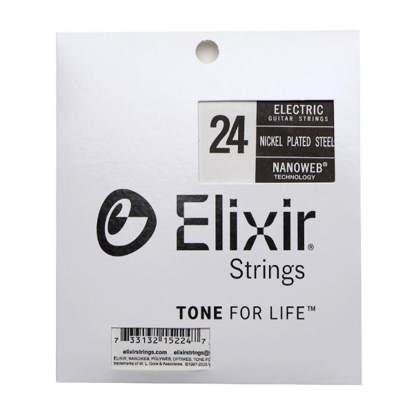 エリクサー エレキギター弦 バラ 4本セット ゲージ：024 15224/024 ナノウェブ NANOWEB ギター 弦 バラ売り ELIXIR。エリクサーのNANOWEBコーティング弦です。ゲージは024になります。主にエレキギターの4弦...