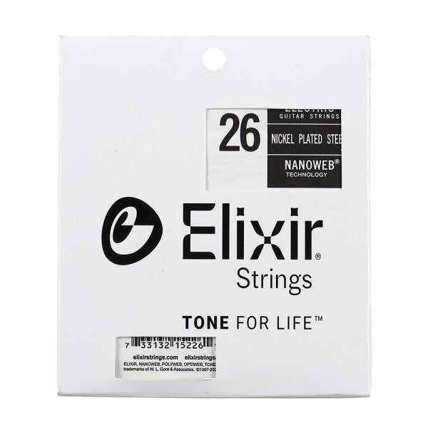 エリクサー エレキギター弦 バラ 4本セット ゲージ：026 15226/026 ナノウェブ NANOWEB ギター 弦 バラ売り ELIXIR。エリクサーのNANOWEBコーティング弦です。ゲージは026になります。主にエレキギターの4弦...