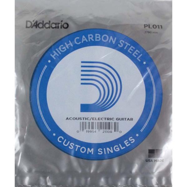 ダダリオ アコギ弦 / エレキギター弦 バラ PL011 5本セット ゲージ：011 ギター 弦 バラ売り D'Addario。ダダリオ PL011 ギターバラ弦です。ゲージ：.011。5本セットでの販売です。