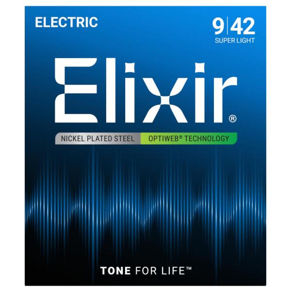 エリクサー 弦 エレキ弦 ELIXIR 19002 OPTIWEB Super Light 09-42 エレキギター弦 3セット オプティウェブ  スーパーライト  ELIXIR 19002 OPTIWEB Super Light 09-4...