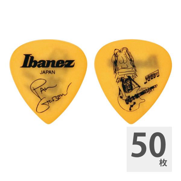ギターピック 50枚 セット アイバニーズ Paul Gilbert シグネチャーピック イエロー 1000PG-YE IBANEZ イバニーズ。 数多くラインナップしているIbanezピックの中でも、群を抜いてベストセラーモデルとして愛さ...