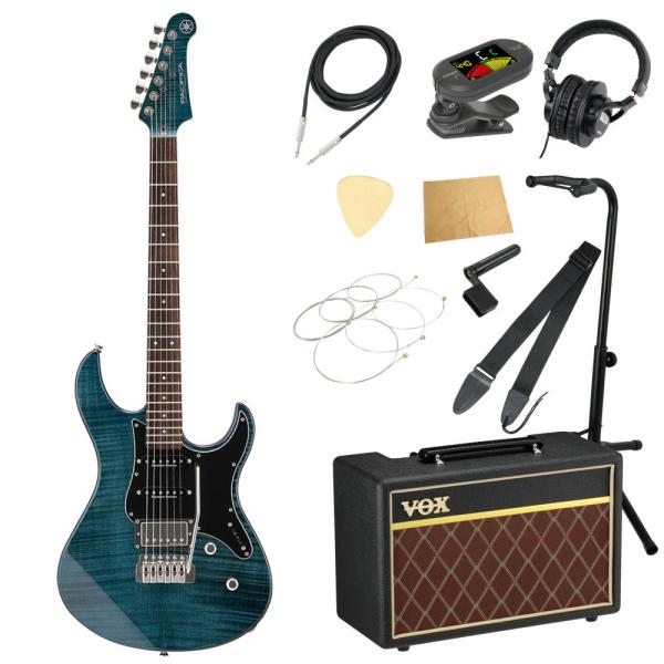エレキギター 入門セット ヤマハ パシフィカ ギター PACIFICA612V II FM IDB VOXアンプ付き 11点セット YAMAHA ギター 初心者セット。※ギター本体、アンプ以外の小物類に関しては、用途は同じですが掲載画像の製...
