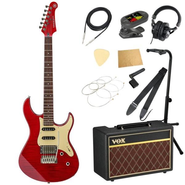 エレキギター 入門セット ヤマハ パシフィカ ギター PACIFICA612V II FMX FRD VOXアンプ付き 11点セット YAMAHA ギター 初心者セット。※ギター本体、アンプ以外の小物類に関しては、用途は同じですが掲載画像の...