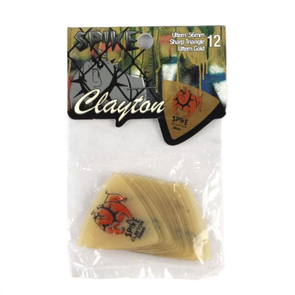 Clayton USA クレイトン USST56/12 Spike 0.56mm シャープトライアングル ギターピック×12枚。  SPIKEは、素材にUltemを使用。 鋭いエッジの効いた形状は切れの良いサウンドで速弾きに対応します。  ...