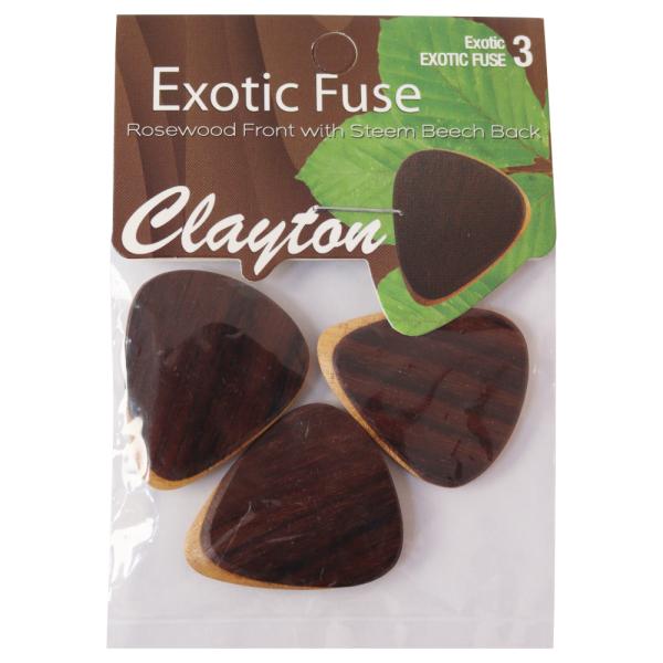 Clayton USA クレイトン EFRS/3 Rosewood/Beech Exotics ギターピック×3枚。  天然素材を採用したピックシリーズです。 ビーチ材とローズウッド材を使用したピック。 リッチでディープなトーンが特徴です。...