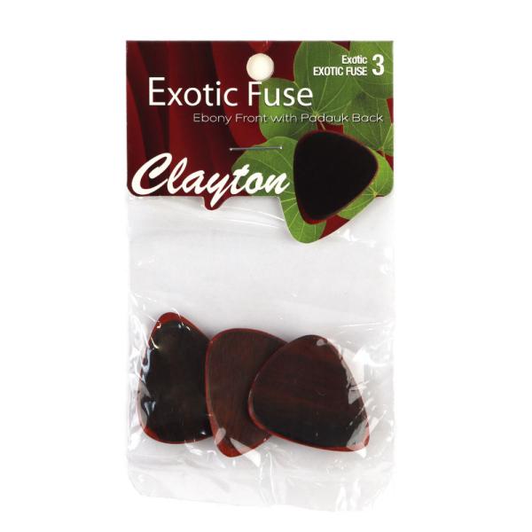 Clayton USA クレイトン EFEP/3 Ebony/Paddock Exotics ギターピック×3枚。  天然素材を採用したピックシリーズです。 パドゥーク材とエボニー材を使用したピック。 美しく力強いトーンが特徴です。  ※天...