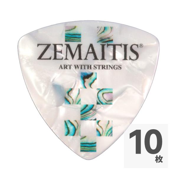 ZEMAITIS Guitar Picks ZP05 TR/Medium 0.75mm トライアングル セルロイド ギターピック×10枚。  ゼマイティスのパールフロントデザインを基に、洗練されたチェスモチーフと象徴的なダイヤモンドデザイン...