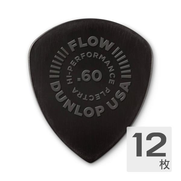 Jim Dunlop ジムダンロップ FLOW NYLON PICK 541B060 ギターピック×12枚。  革新的な形状と伝統的な素材が融合するFLOW NYLON  FLOW NYLON PICKは、革新的な形状のFLOW ピックに、...
