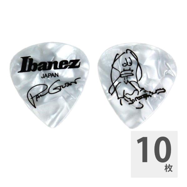 ギターピック 10枚 セット アイバニーズ ヘビー 1000PG-PW HEAVY ポールギルバート IBANEZ イバニーズ。ポールギルバートモデルのピックです。裏表のデザインをそれぞれ掲載しております。厚さはHEAVY。ポールギルバート...