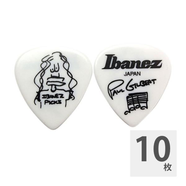 ギターピック 10枚 セット アイバニーズ ヘビー 1000PG-WH HEAVY ポールギルバート IBANEZ イバニーズ。ポールギルバートモデルのピックです。