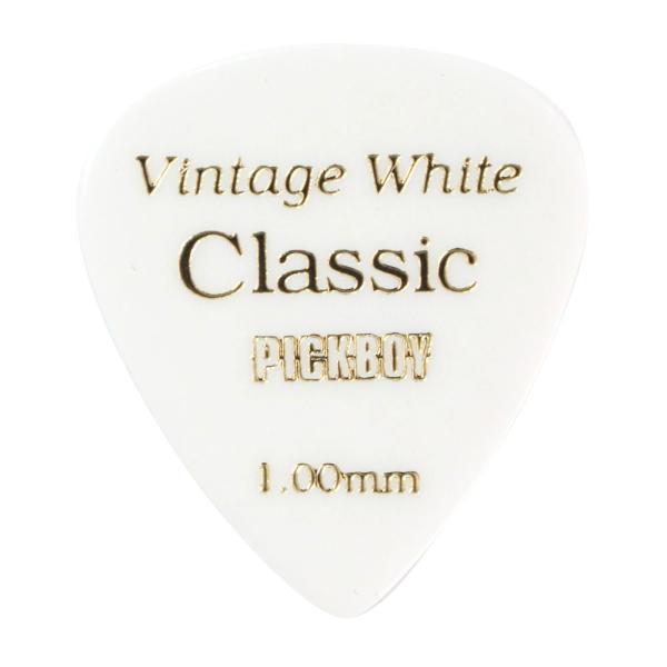 PICKBOY GP-03/100 Vintage Classic White 1.00mm ギターピック×10枚ピックボーイ・ヴィンテージクラシックホワイトシリーズのギターピックです。セルロイド製ピックは、PICKBOYが創業以来製造して...
