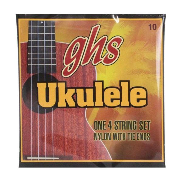 GHS 10/Standard Ukulele Clear Nylon ウクレレ弦×3セット です。ソプラノ、コンサート用クリアナイロンウクレレ弦3セット販売です。1st-B：.022　Clear Nylon2nd-F#：.028　Clea...