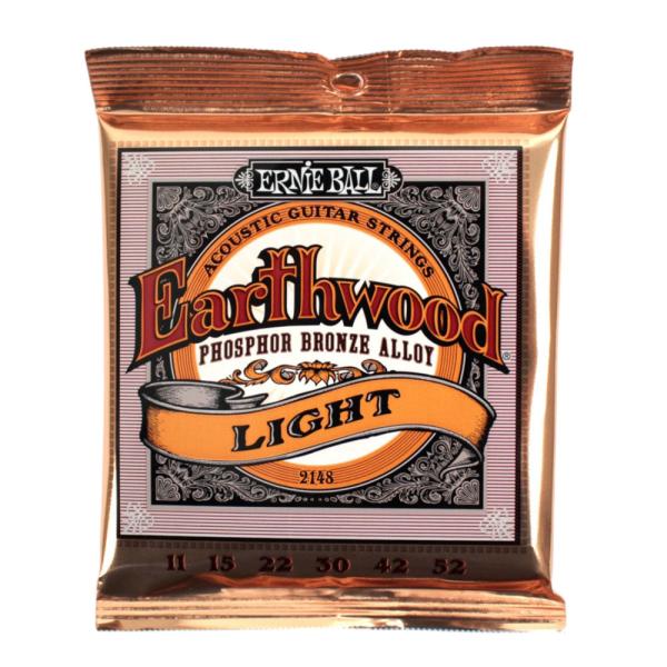 ERNIE BALL 2148 EARTHWOOD LIGHT PHOSPHOR BRONZE アコースティックギター弦×3SETフォスファー・ブロンズならではのリッチな響きと歯切れの良い鮮明なサウンドを両立させた弦です。ゲージ：11、15...