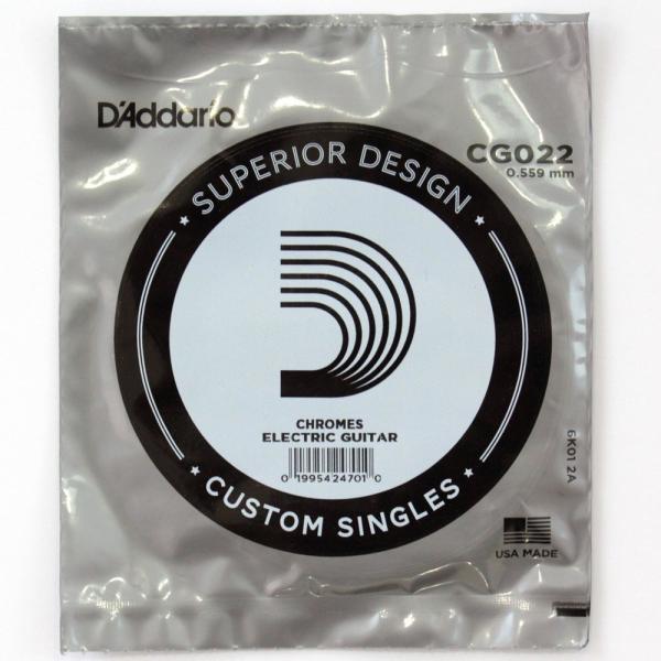 ダダリオ エレキギター弦 バラ 5本セット ゲージ：022 CG022 ギター 弦 バラ売り D'Addario。ダダリオ022弦（フラットワウンド）の5本セットです。