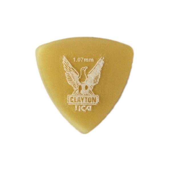 Clayton USA Ultem Gold 1.07mm 丸肩トライアングル ギターピック×12枚ULTEM GOLD は、ピック素材として理想的であるべっ甲に近い感触とクリーンでレスポンスの早い音色を最新の技術で再現した素材を使用してい...