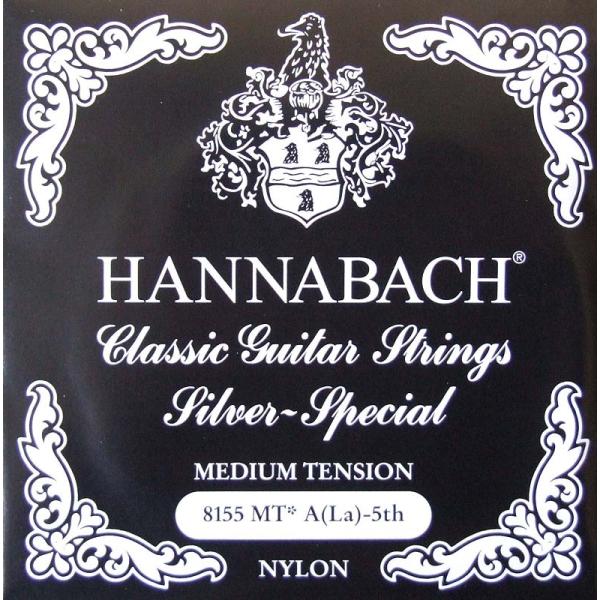 ハナバッハ クラシックギター弦 バラ弦 5弦 6本セット HANNABACH E8155 MT-Black A 黒 ブラック ギター弦 クラギ弦。HANNABACH（ハナバッハ）シルバースペシャルシリーズ（世界中で使用されてるスタンダード弦...