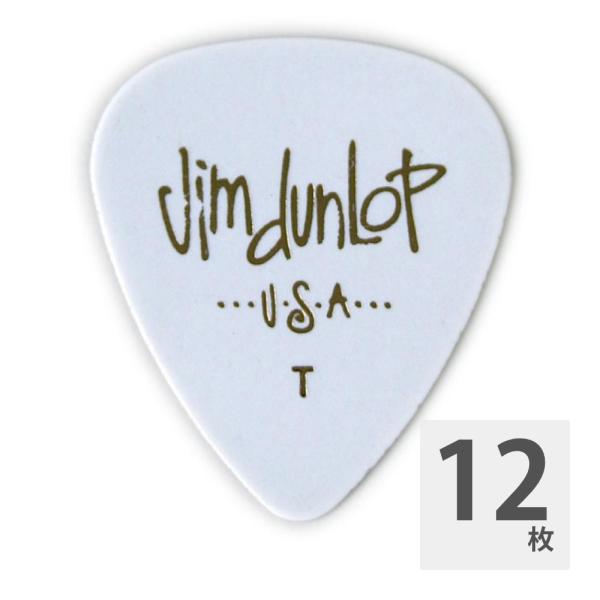 JIM DUNLOP GENUINE CELLULOID CLASSICS 483 01 Thin ギターピック×12枚※製造時期によりロゴデザインが、掲載画像と異なる場合がございます。あらかじめご了承下さい。ジムダンロップ セルロイドクラ...