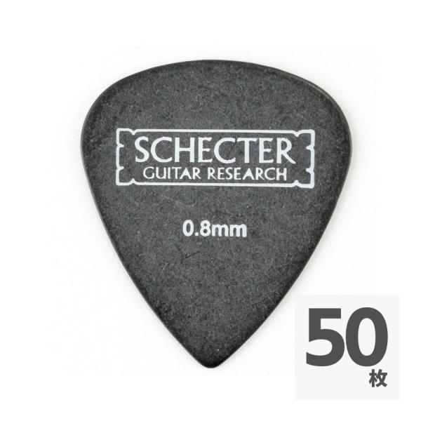 SCHECTER SPT-MP10 BK ティアドロップ型 MEDIUM ポリアセタール ギターピック×50枚表面はセルロイドに比べてサラサラした感じになっており、摩擦特性に優れています。種類：ティアドロップ型固さ：MEDIUM（ミディアム...
