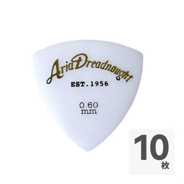 ARIA Aria Dreadnought HYPER TOUCH Triangle THIN 0.6mm WH×10枚 ギターピックジュラコン(R)素材を使用した新世代のピック。対磨耗性にすぐれロングライフを誇るとともに、マット感覚のソフ...