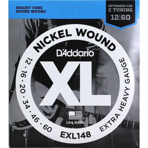D'Addario（ダダリオ） EXL148 Extra Heavy エレキギター弦×3セット です。独特なブライトサウンド、素晴らしいイントネーション。世界中のミュージシャンからの圧倒的な支持を誇る、言わずと知れたエレキ弦のスタンダード。...