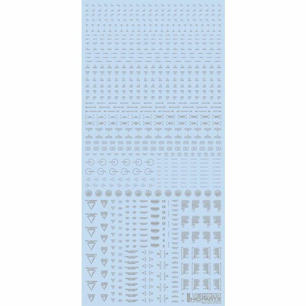 キャラクターモデル向けの水転写式汎用コーションデカール。基本的な部分は「RB01（別売）」を使用、少し変わったデザインや、大型パーツのアクセントには、本デカールからチョイスと、前シリーズとの組み合わせを重視したデザインになっています。基本色...