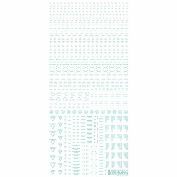 キャラクターモデル向けの水転写式汎用コーションデカール。基本的な部分は「RB01（別売）」を使用、少し変わったデザインや、大型パーツのアクセントには、本デカールからチョイスと、前シリーズとの組み合わせを重視したデザインになっています。基本色...