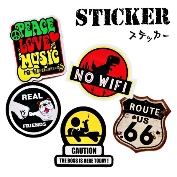 【素材】　・塩ビ製の防水ステッカー（プラスチックシート）　・色はUVプロテクションカラー仕様【サイズ】　・Ｓ−126： 約 縦7.5cm × 横7.5cm　・Ｓ−127： 約 縦7cm × 横6.5cm　・Ｓ−128： 約 直径 7.0cm...