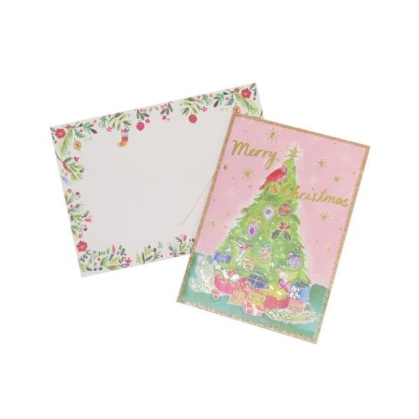 手紙 デザイン レターセット おしゃれ デザイン メッセージMERRY CHRISTMASニューヨーク郊外にある美しい街を拠点にして活躍している[Jennifer Orkin Lewis]のクリスマスカード登場お洒落な専用封筒も付属していま...