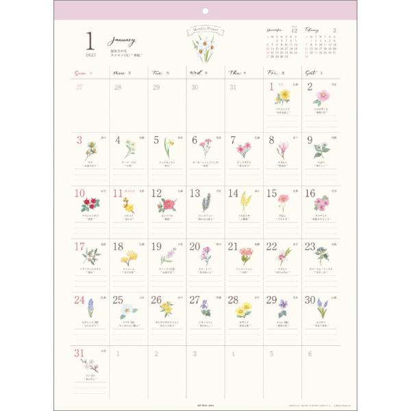 【発売日：2026年08月13日】365日誕生花と花ことば入りの、毎日に特別感を感じられるようなカレンダーです。<br>櫻井志保さんが描く、色とりどりなお花を毎日楽しめます！<br><br>サイズ：約51...