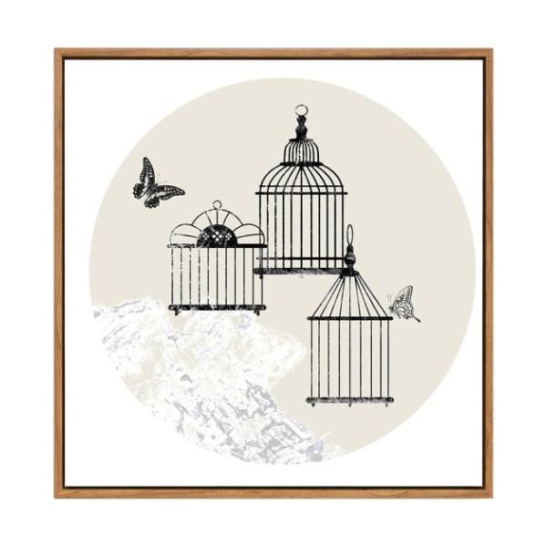 「取寄品」 「インテリアパネル」 インテリア パネル デザイナーズアート ABSTRACT REALITY 美工社 CAGE2 インテリア雑貨 70×70×3.5cm モノトーン 和風 お部屋をワンランク上の空間にするアートフレーム 前衛的...