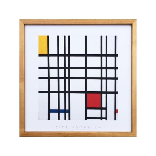 「取寄品」 「インテリアパネル」 ピエト モンドリアン アートポスター Piet Mondrian Opposition of Lines;Red and Yellow-NA 美工社 IPM-62134 お気に入りの絵画を飾って、アートのあ...