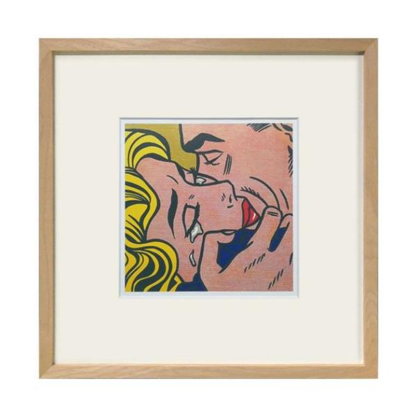 「取寄品」 「ポップアート」 Roy Lichtenstein リキテンシュタイン アートポスター 美工社 Kiss V インテリア コミックのひとコマを描いたポップアート ロイ リキテンシュタイ（1923-1997） ポップアーティストの...
