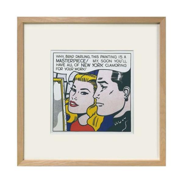 「取寄品」 「ポップアート」 アートポスター リキテンシュタイン Roy Lichtenstein Masterpiece1962 美工社 額付き コミックのひとコマを描いたポップアート ロイ リキテンシュタイ（1923-1997） ポップ...