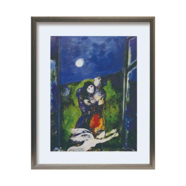 「取寄品」 「名画」 Marc Chagall シャガール アートポスター 美工社 Lovers in the moonight インテリア 名画を飾ってお部屋をワンランク上の素敵な空間に マルク シャガール20世紀のロシア出身のフランスの...