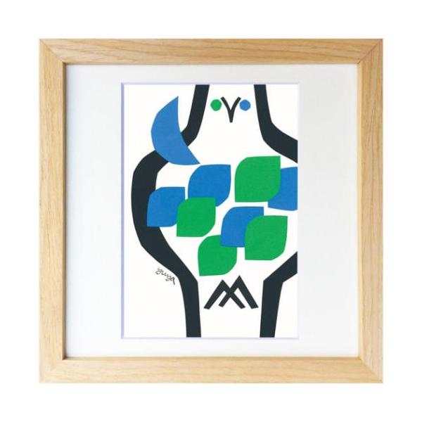 「取寄品」 「ポップアート」 アートフレーム ユウヤ YUYA　250series NIGHT OWL 額付き 飾りやすいサイズの可愛いアートフレーム 切り絵作家 イラストレーターの[ユウヤ/YUYA]武蔵野美術大学建築学科卒。独学で切り絵...