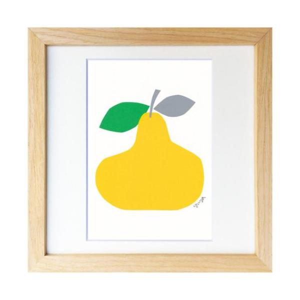 「取寄品」 「ポップアート」 アートフレーム ユウヤ YUYA　250series JAZZ PEAR 美工社 額付き 飾りやすいサイズの可愛いアートフレーム 切り絵作家 イラストレーターの[ユウヤ/YUYA]武蔵野美術大学建築学科卒。独学...