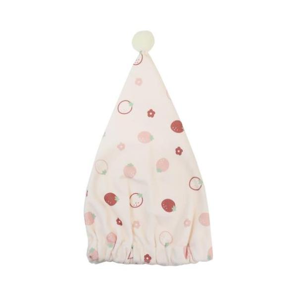 「キャップタオル」 ヘアドライタオル帽子 タオルキャップ いちご ミントイン お風呂雑貨 お風呂上りやプール後のヘアドライキャップに… 毎日が楽しくなるキュートなZAKKAシリーズこちらは毎日のお風呂のシャンプー後に便利で可愛い[キャップタ...