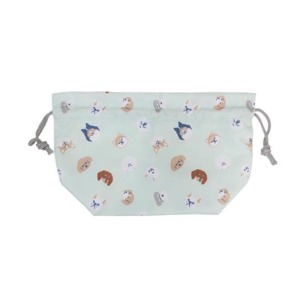 「ランチ巾着」 ランチ巾着 お弁当きんちゃくポーチ わんだらけフェイス ミントイン 新学期準備 新学期にぴったりなかわいいランチ雑貨シリーズ 入学 新学期にぴったりのキュートなランチ雑貨シリーズこちらはお弁当箱を入れるのにぴったりな[マチ付...