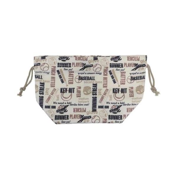 「ランチ巾着」 ランチ巾着 お弁当きんちゃくポーチ ベースボール ミントイン 新学期にぴったりなかわいいランチ雑貨シリーズ 入学 新学期にぴったりのキュートなランチ雑貨シリーズこちらはお弁当箱を入れるのにぴったりな[マチ付きランチ巾着]広口...