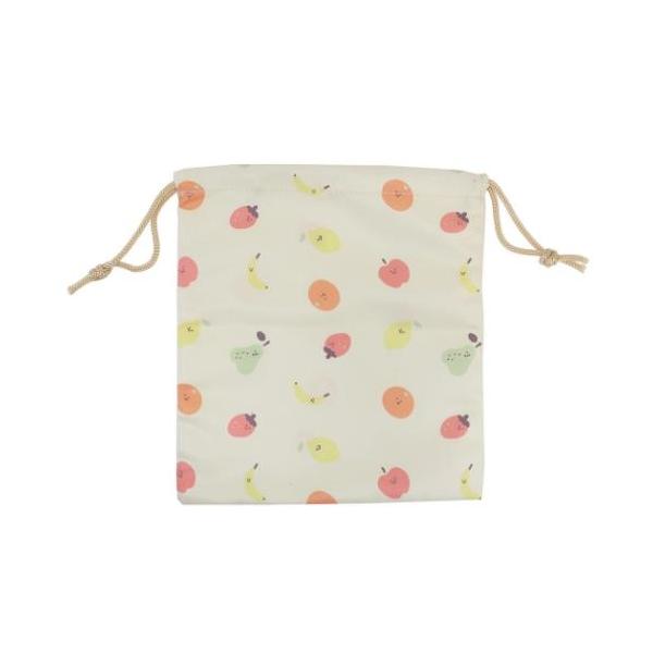 「巾着袋」 巾着袋 巾着S きんちゃくポーチ フルーツ ミントイン 新学期準備 新学期にぴったりなかわいい雑貨シリーズ 入学 新学期にぴったりのキュートな雑貨シリーズこちらは小物を入れたりしておくのに便利な[きんちゃく袋]キッズ用のお弁当や...