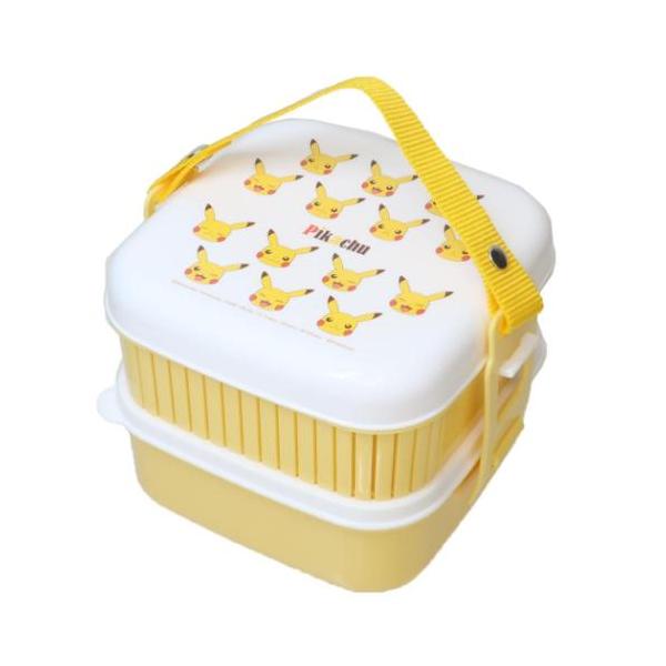 「お弁当箱 シール容器」 ポケットモンスター お弁当箱 2段ピクニックランチボックス ピカチュウ ポケモン スケーター 持ち運びに便利なベルト付き 大人気[POCKET MONSTER/ポケットモンスター]のキュートなランチ雑貨シリーズこち...