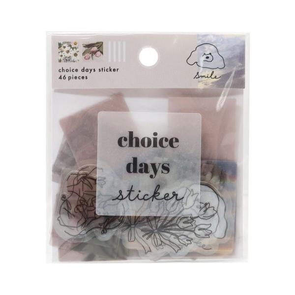 「メール便可」「フレークシール」 フレークシール チョイスデイズ ステッカー グレー クラックス 重ねても貼れるchoice days sticker 毎日がもっと楽しくなるキュートなステーショナリーシリーズこちらは自由にアレンジして貼れる...