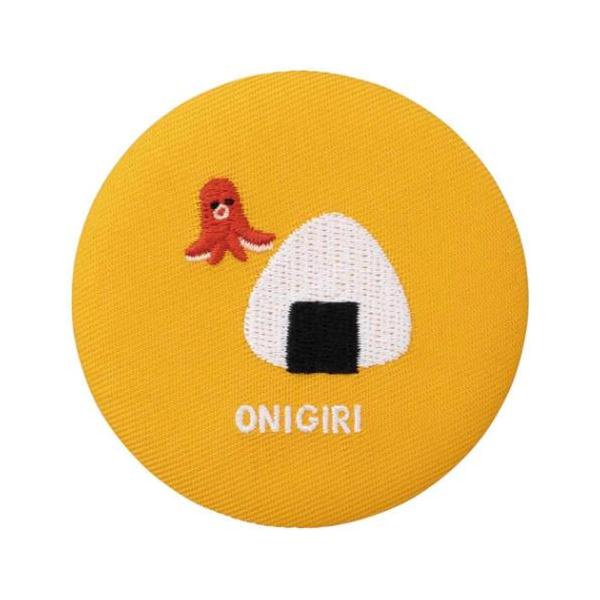 「手鏡」 手鏡 おみやげニッポン 刺繍ミラー おにぎり コンパクトミラー かわいい 日本を象徴するモチーフたちをポップにデザインしたシリーズ 毎日の持ち歩きに便利。軽くて使いやすい[刺繍ミラー]手のひらサイズなので出先での身だしなみチェック...