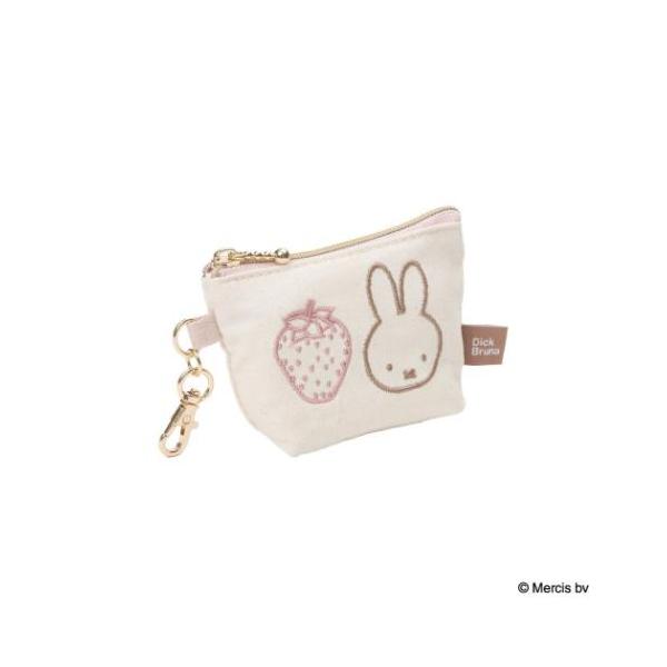 「ミニポーチ クリアポーチ」 ミッフィー ミニポーチ BRUNA Colorful Line マイクロ台形ポーチ ディックブルーナ エフエービージャパン 小物入れ フルーツ等のモチーフをカラフルなライン刺繍で表現したシリーズ ディックブルー...