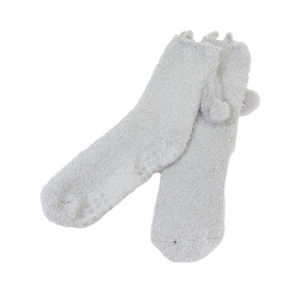 「もこもこソックス」 女性用防寒靴下 もこもこルームソックス スナグルキャット グレイ フレンズヒル FRIENDSHILL ウォーマー雑貨 足元が冷えやすい女性に嬉しいもこもこあったか靴下 FRIENDSHILLシリーズからキュートなウォ...
