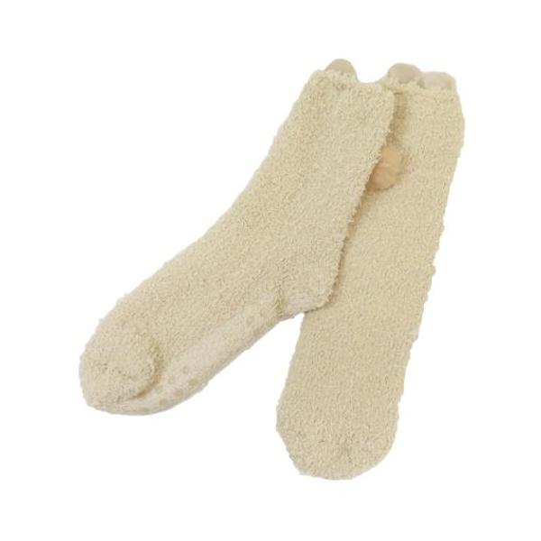 「もこもこソックス」 女性用防寒靴下 もこもこルームソックス カドルテディ ベージュ フレンズヒル FRIENDSHILL ウォーマー雑貨 足元が冷えやすい女性に嬉しいもこもこあったか靴下 FRIENDSHILLシリーズからキュートなウォー...