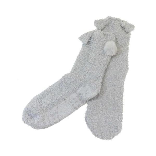 「もこもこソックス」 女性用防寒靴下 もこもこルームソックス ムームーシュナ グレイ フレンズヒル FRIENDSHILL ウォーマー雑貨 足元が冷えやすい女性に嬉しいもこもこあったか靴下 FRIENDSHILLシリーズからキュートなウォー...