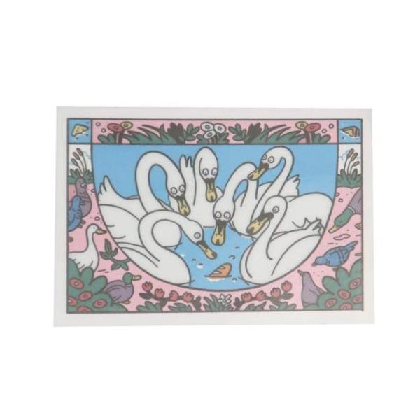 「ステッカーその他」 ステッカー Onion Peterman CREATORS CIRCUS クリエイターズサーカス Vol.3 Swans フロンティア 耐水 耐光 デコシール ダイカットシール スマホや文具等に貼ってアートをより身近に...